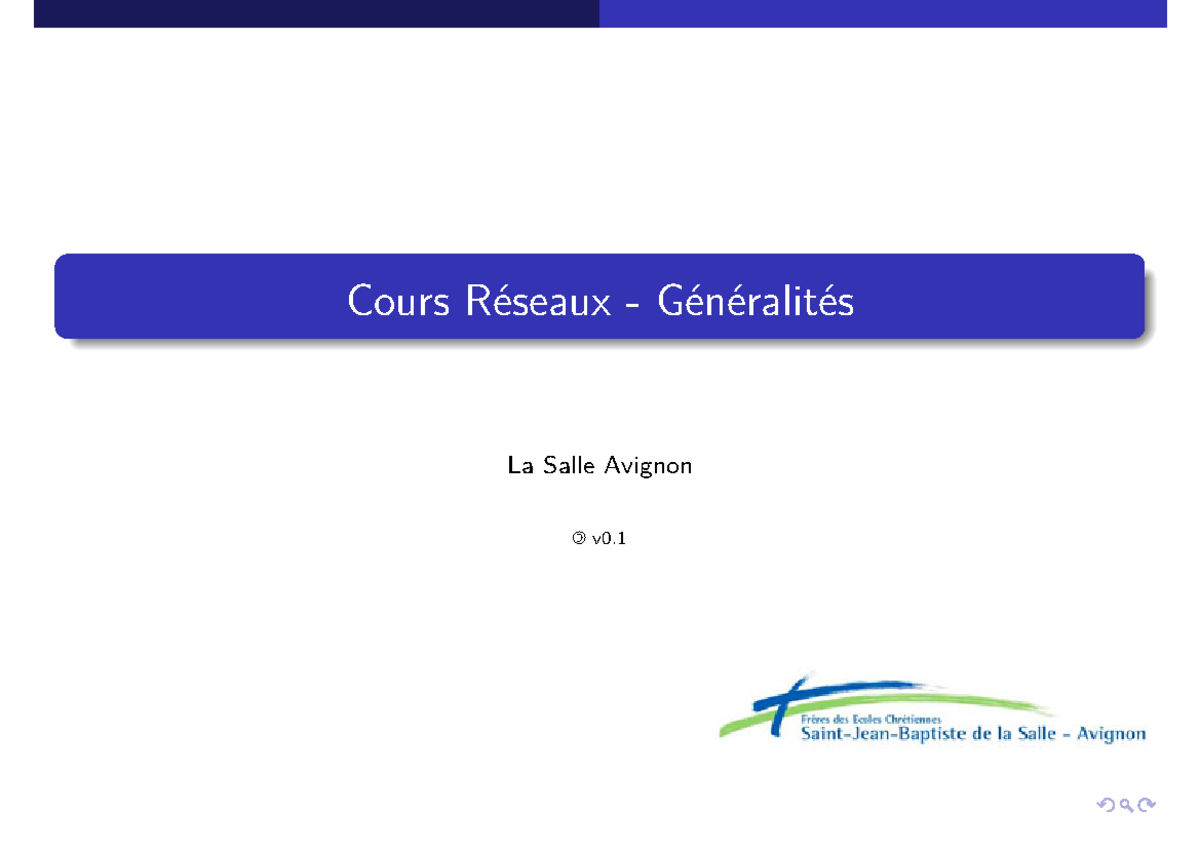 Cours Réseaux Informatique : Généralités et Interconnexion des Réseaux ...