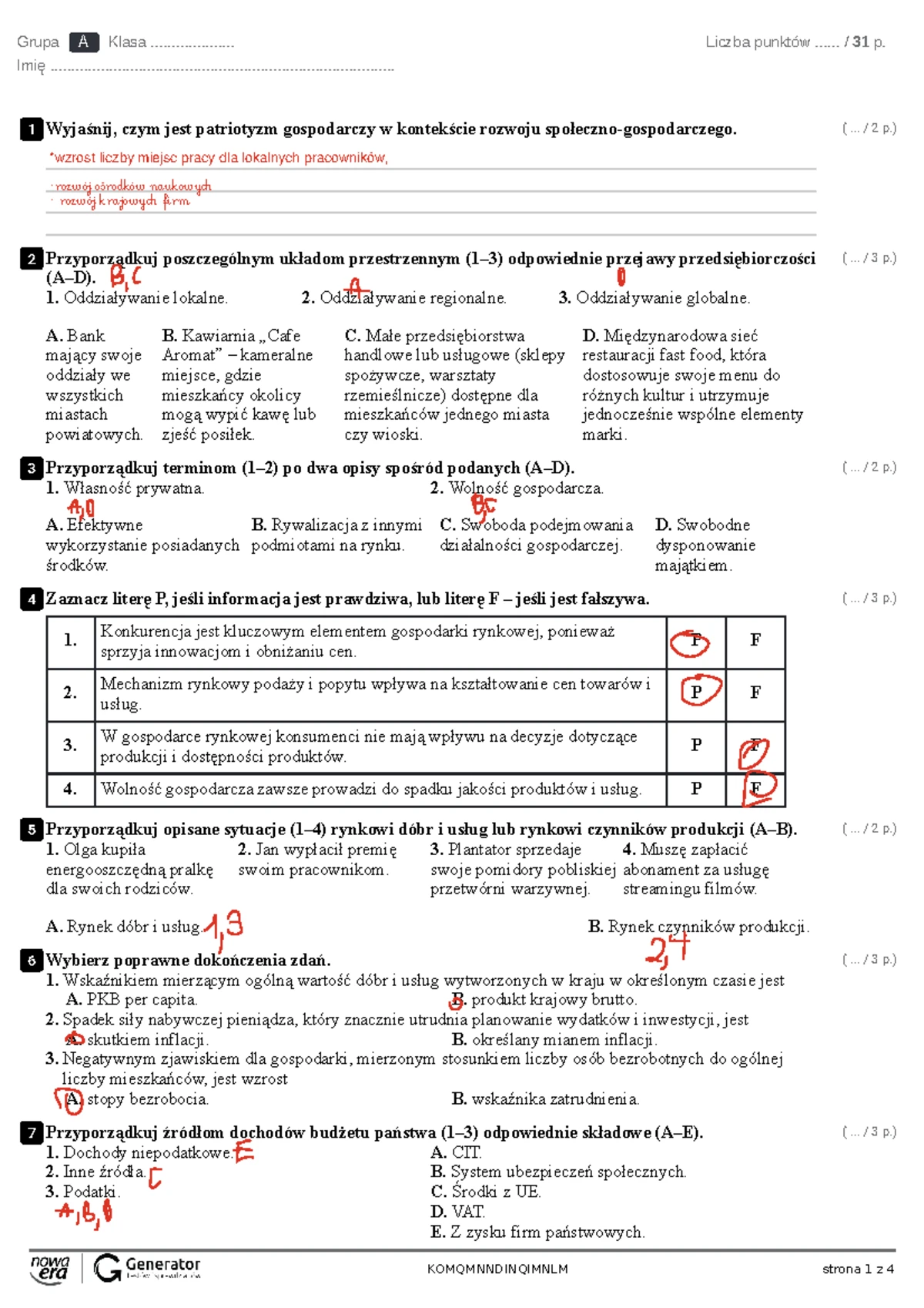 Sprawozdanie za I półrocze 2024/2025 - Nauczyciel współorganizujący ...