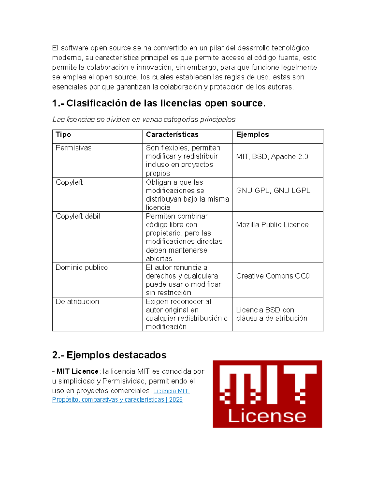 Clasificación de Licencias Open Source: Características y Ejemplos ...