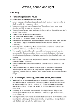 Grade 10 Waves, Sound AND Light - Page 1 PHYSICAL SCIENCES GRADE 10 ...