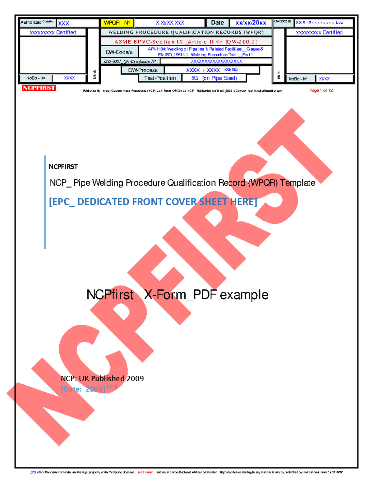 WELDING PROCEDURE QUALIFICATION RECORD (WPQR) ASME IX - 5G Test - Studocu