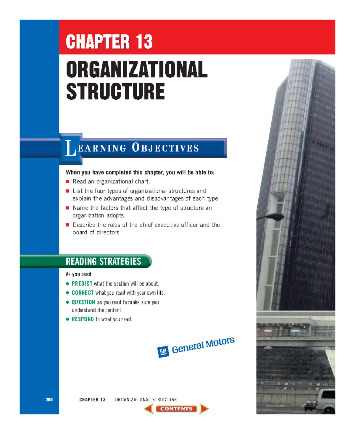 Chapter 13 Org Structure - L E A R N I N G OB J E C T I V E S READING ...