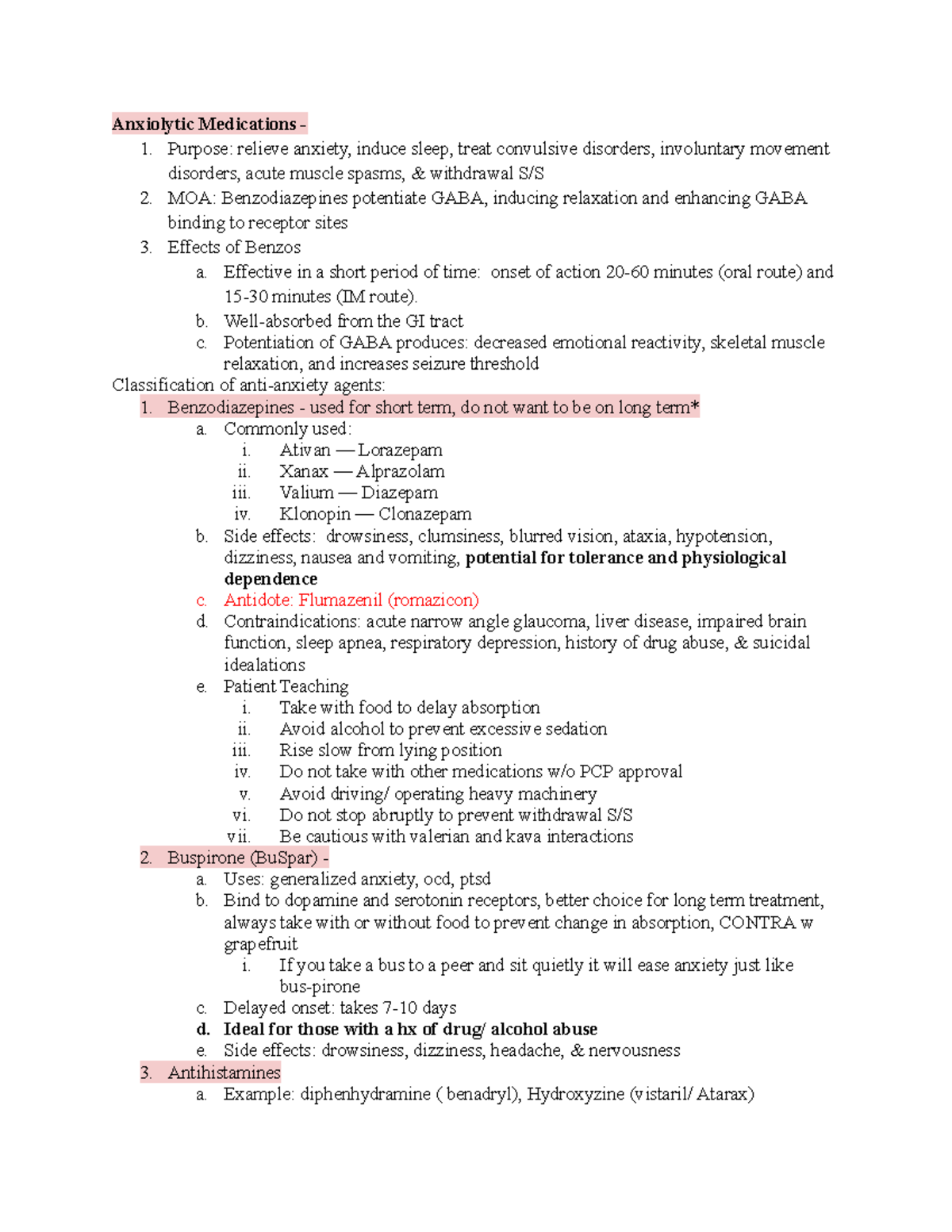 Pharm 2 Study Guide: Medications for Mental Health and Seizure ...