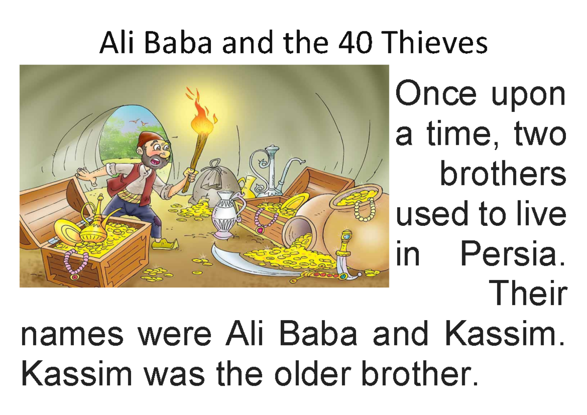 Ali Baba and the 40 Thieves: A Tale of Adventure and Wisdom - Studocu