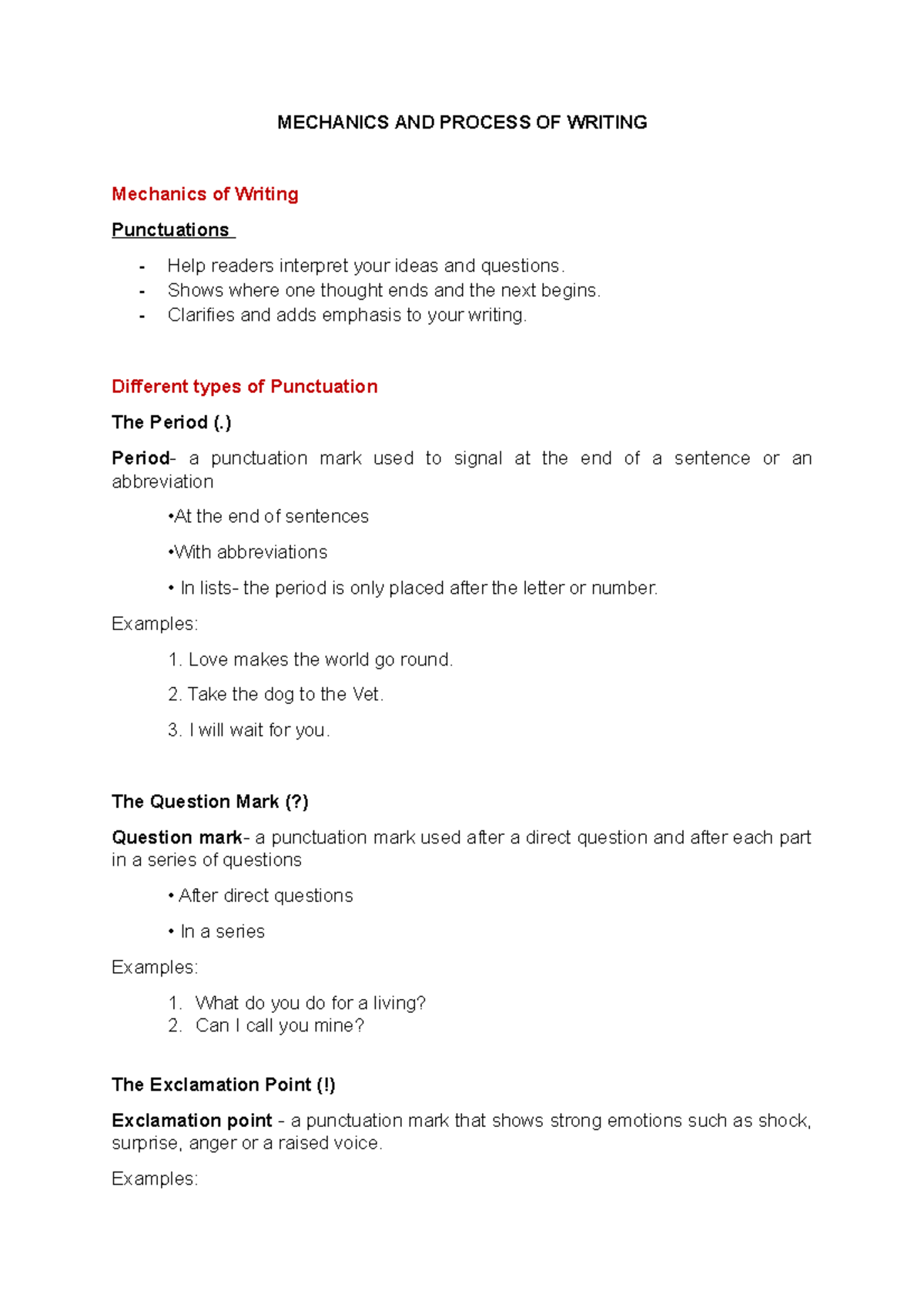 Mechanics & Process of Writing: Essential Guide for Effective Essays ...