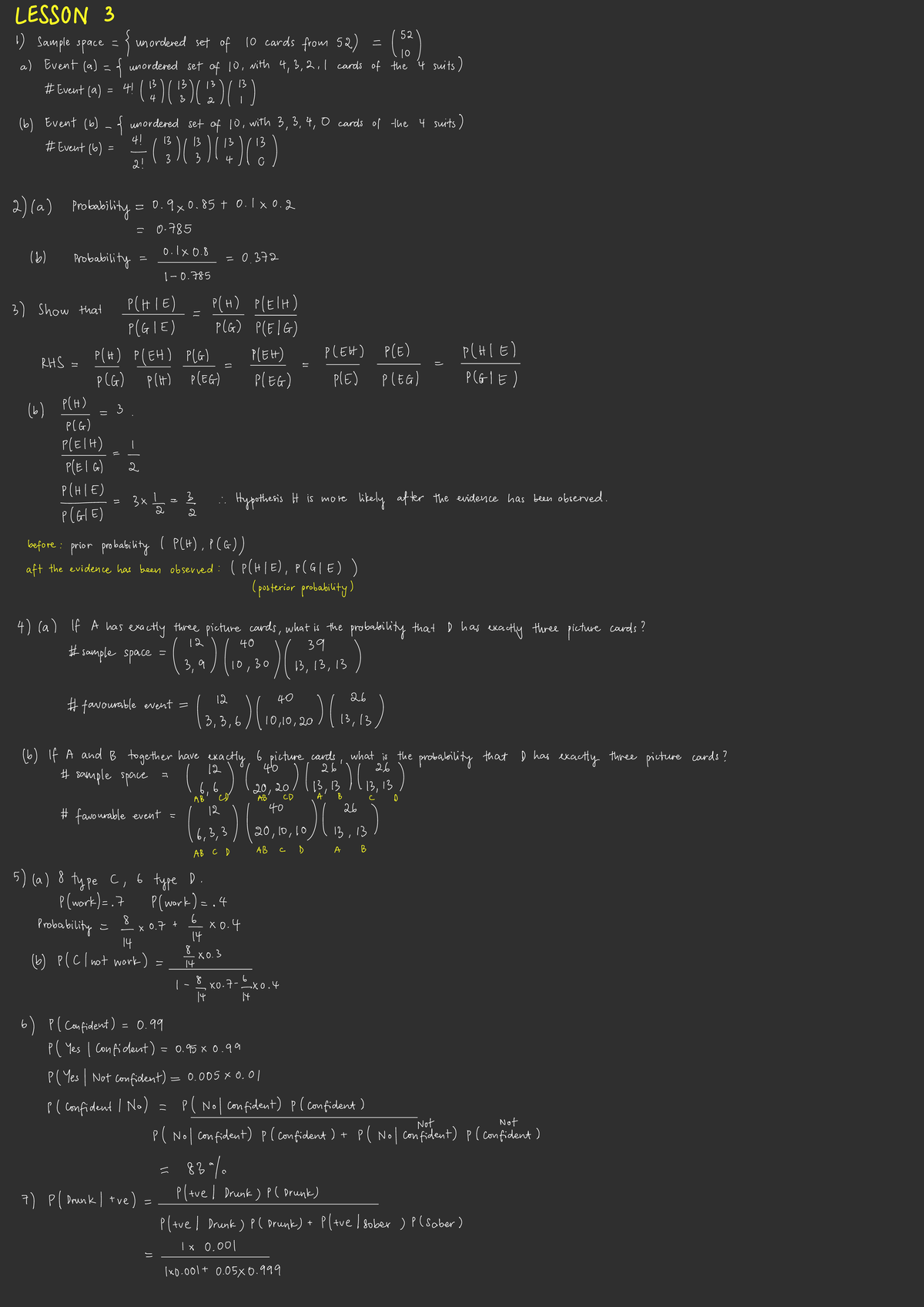 ST2131 Lesson 3: Understanding Sample Space and Probability Events ...