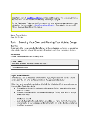 PSY1010 Case Study 2 Template final copy - PSY1010 – Touchstone 3 Page 1 AMANDA ANGELL Smarter ...