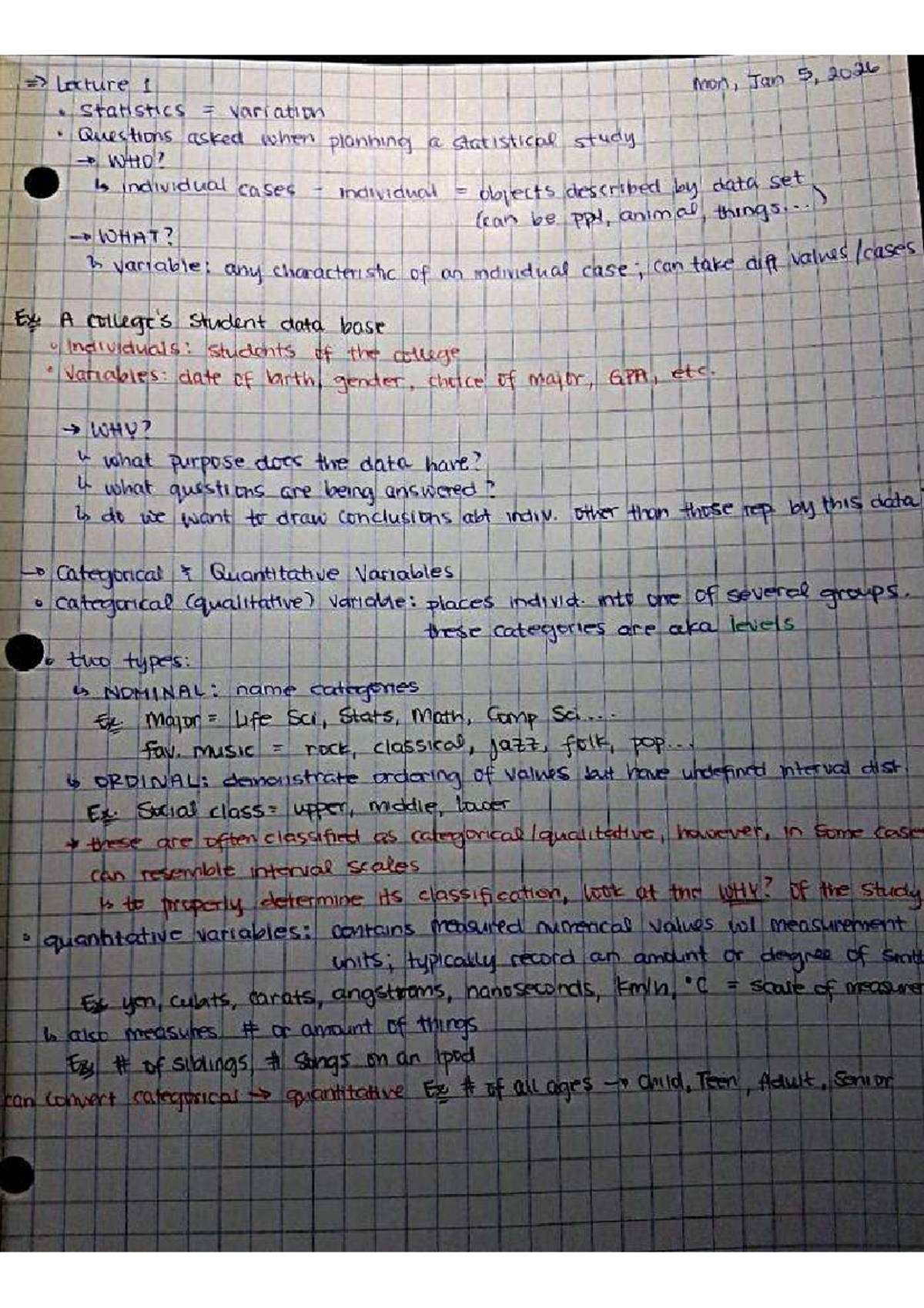 Stab22 - Lecture 1: Understanding Statistical Variations and Variables ...