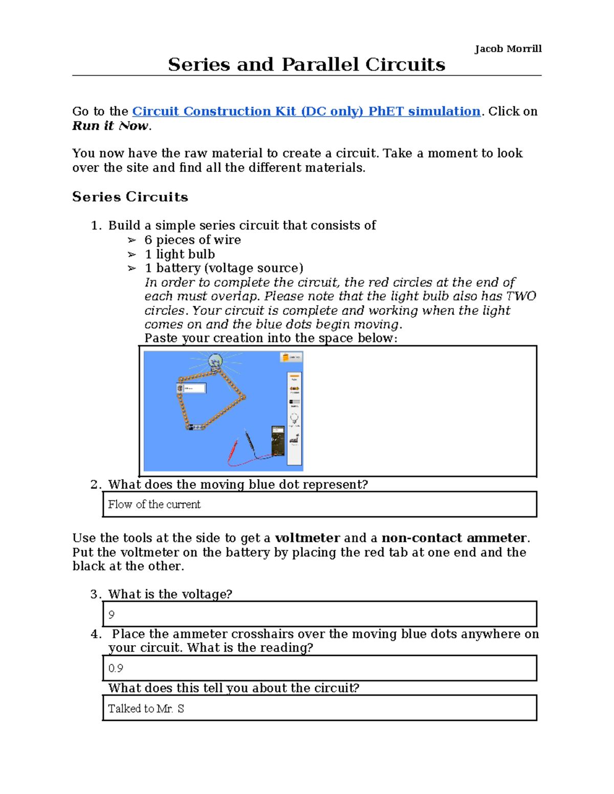 Series and Parallel Circuits Lab: Understanding Electrical Properties ...
