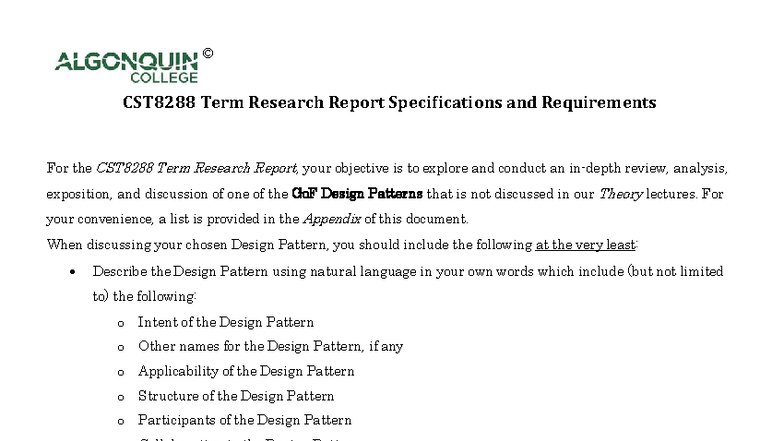 Term Research Report Specifications and Requirements - AI use permitted ...