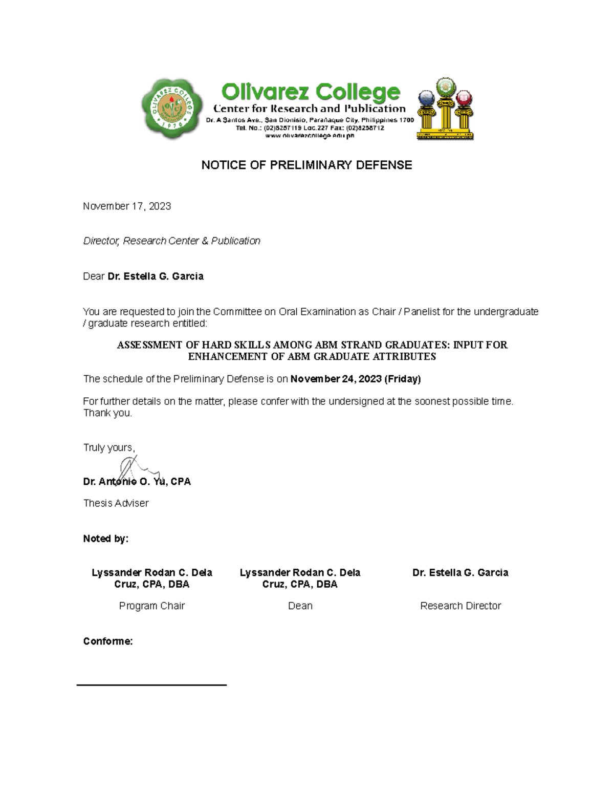 (Group 5) Guidelines for Thesis Preliminary Defense and Writing - Studocu