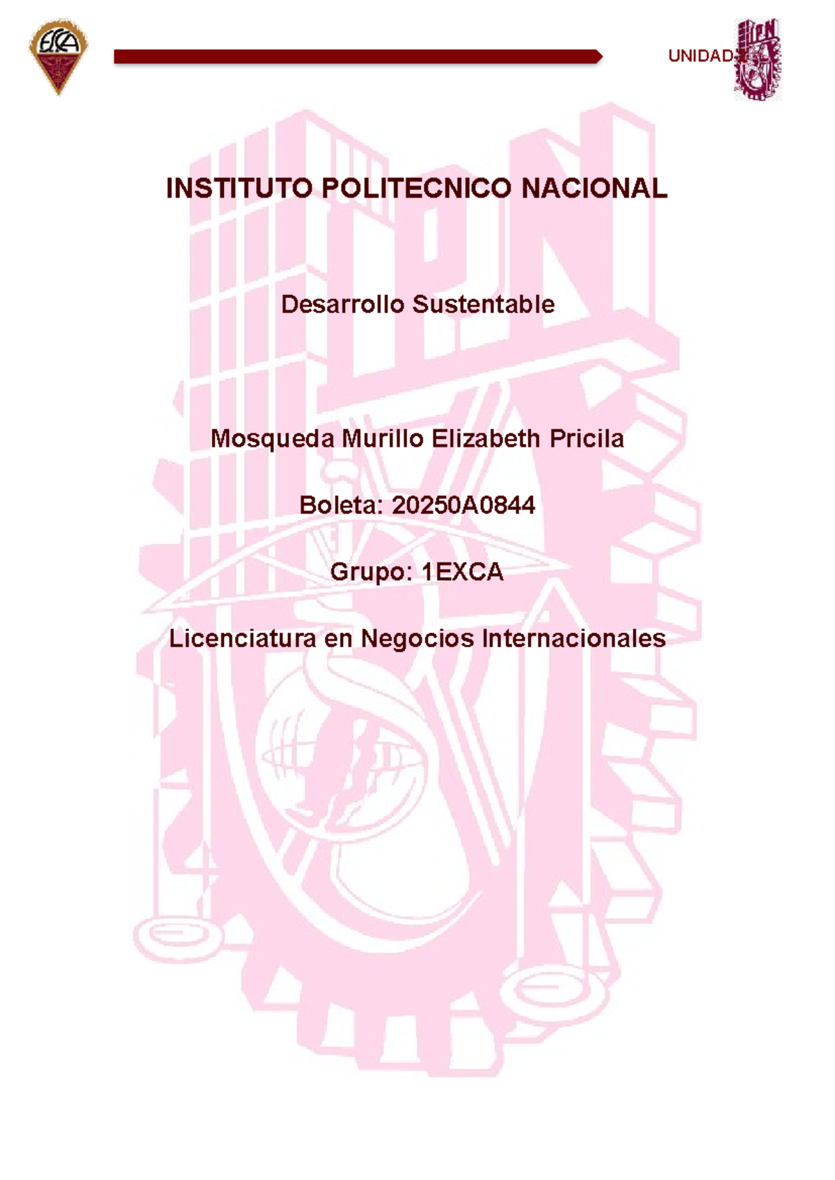 Desarrollo Sostenible - Act 5 - Lic. en Negocios Internacionales - Studocu