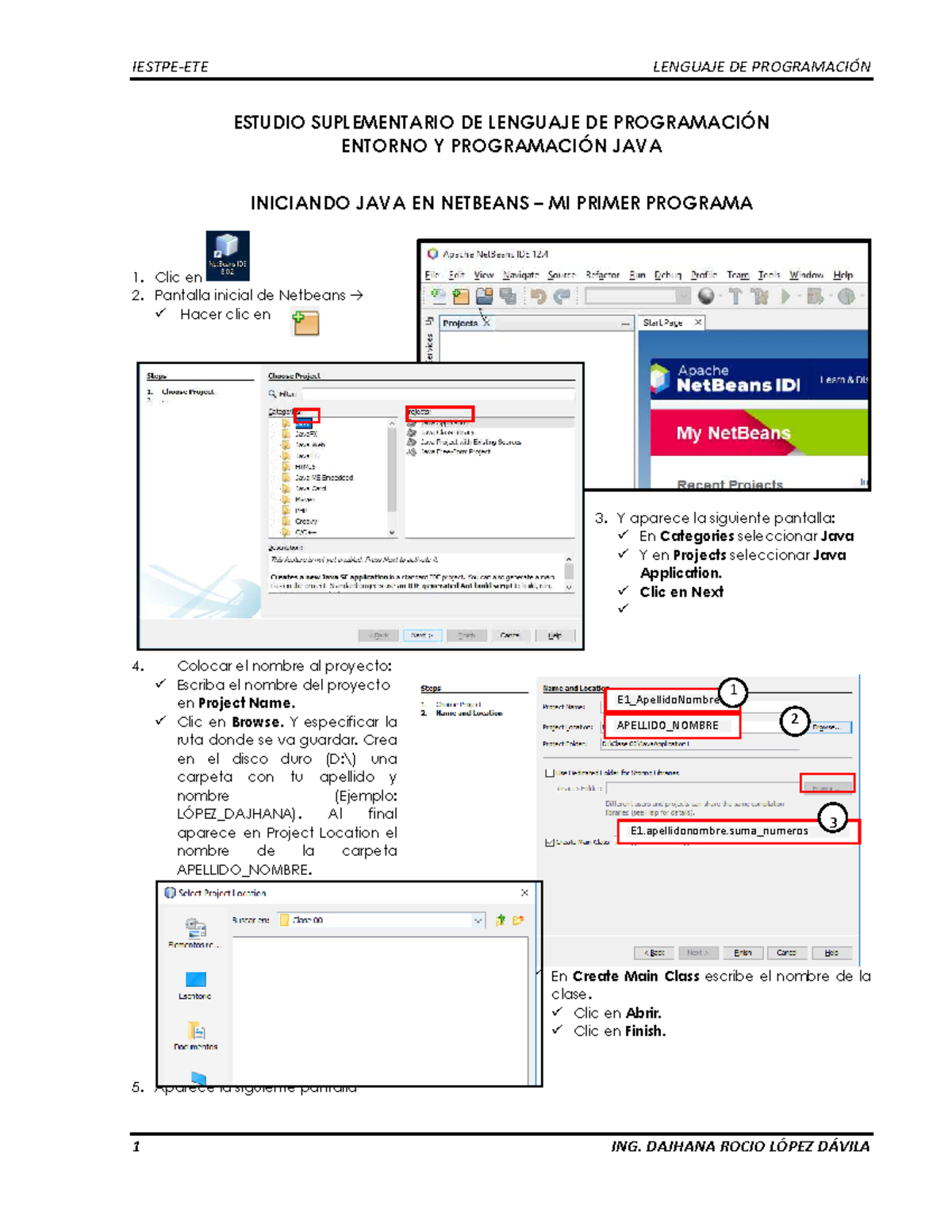 LENGUAJE DE PROGRAMACIÓN: PRACTICA CALIFICADA JAVA en NetBeans - Studocu