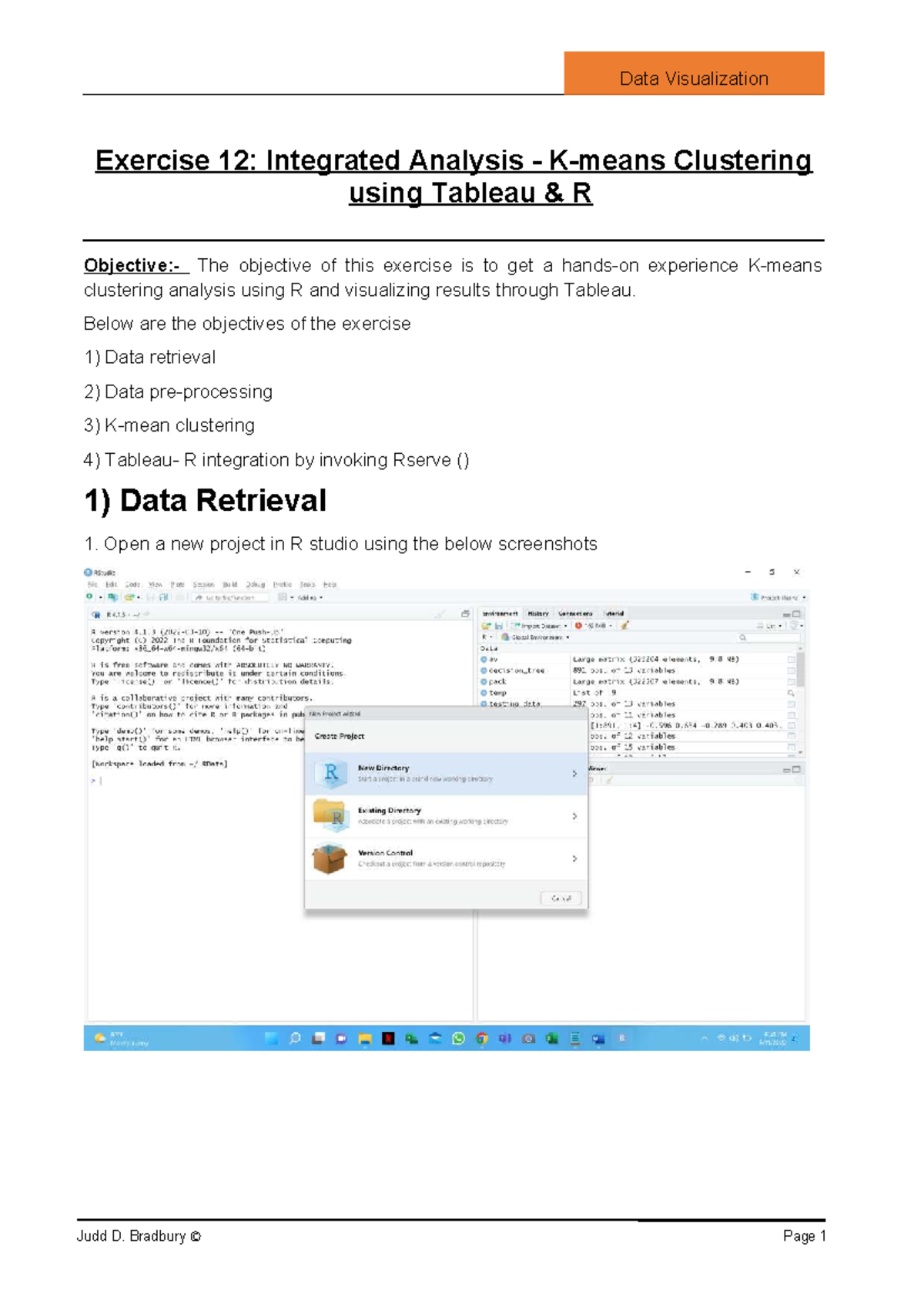 Assignment 12: Integrated Analysis & Clustering with R and Tableau ...