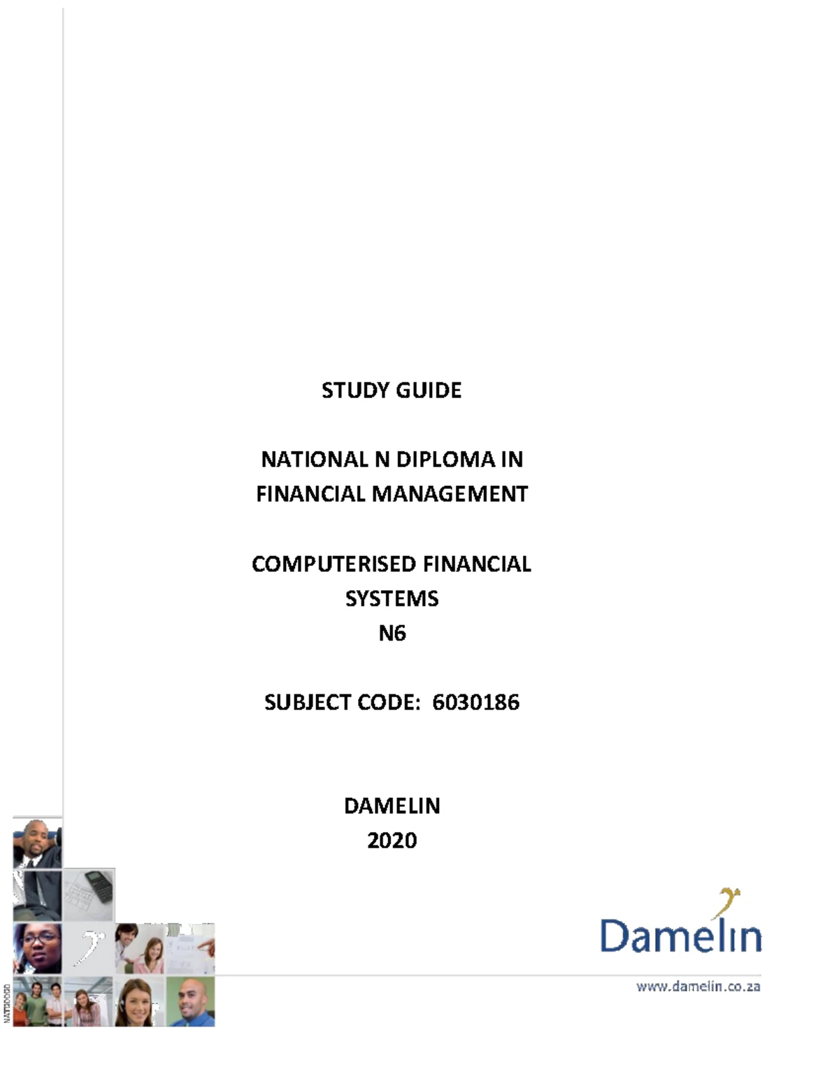 CFS Notes - 1 COMPUTERISED FINANCIAL SYSTEMS N4 NOTES PREPARING TO ...