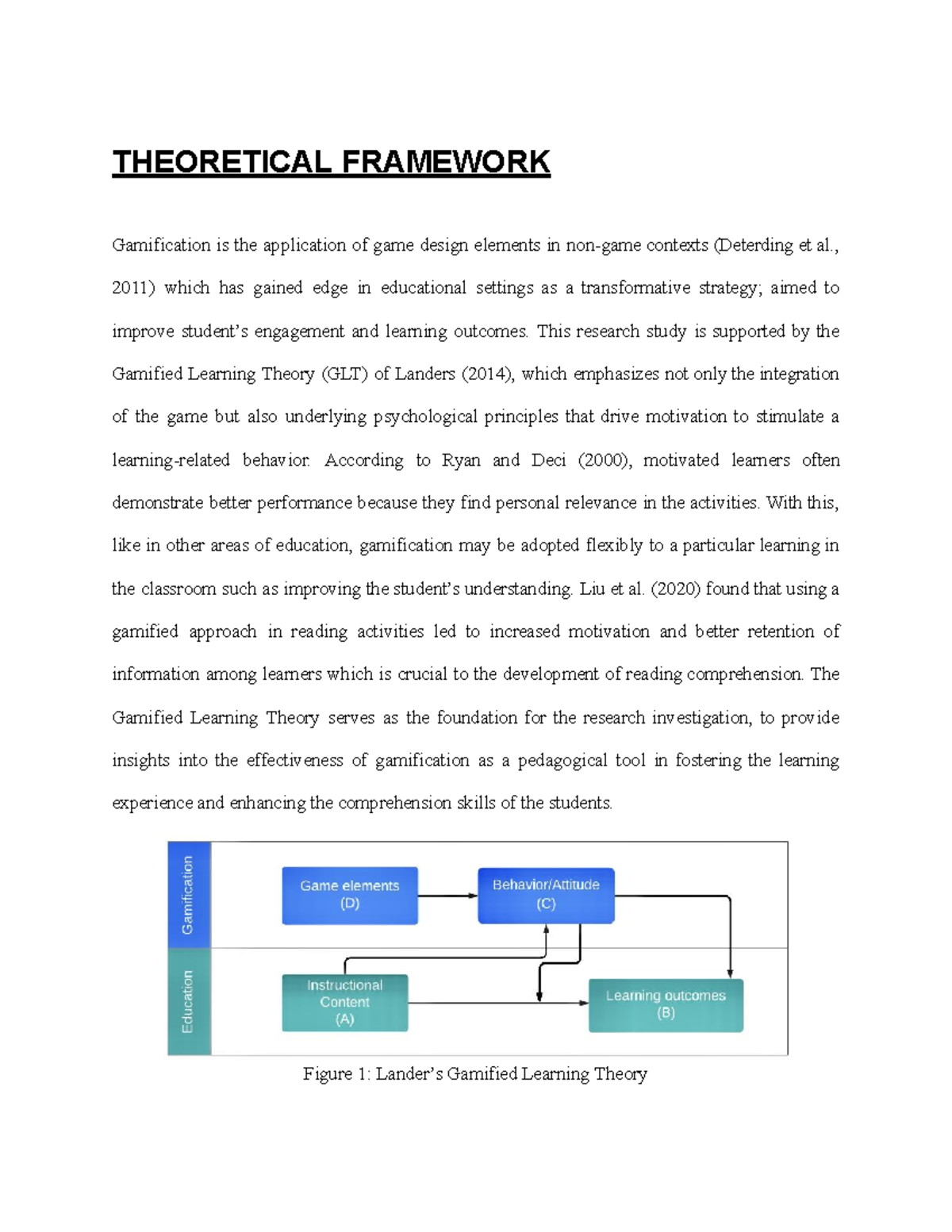 Theoretical Framework - THEORETICAL FRAMEWORK Gamification is the ...