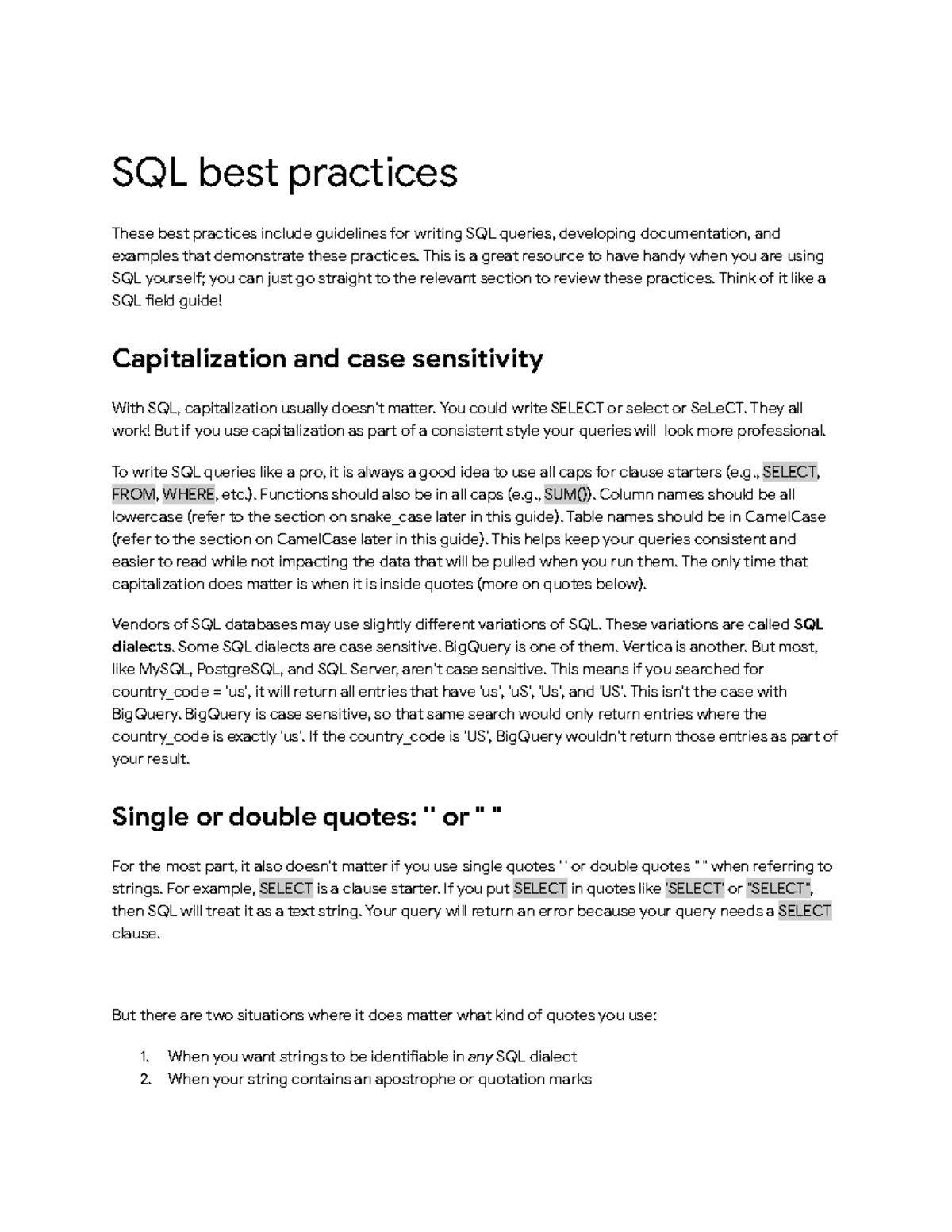 DAC3 - In-Depth Guide to SQL Best Practices - Studocu