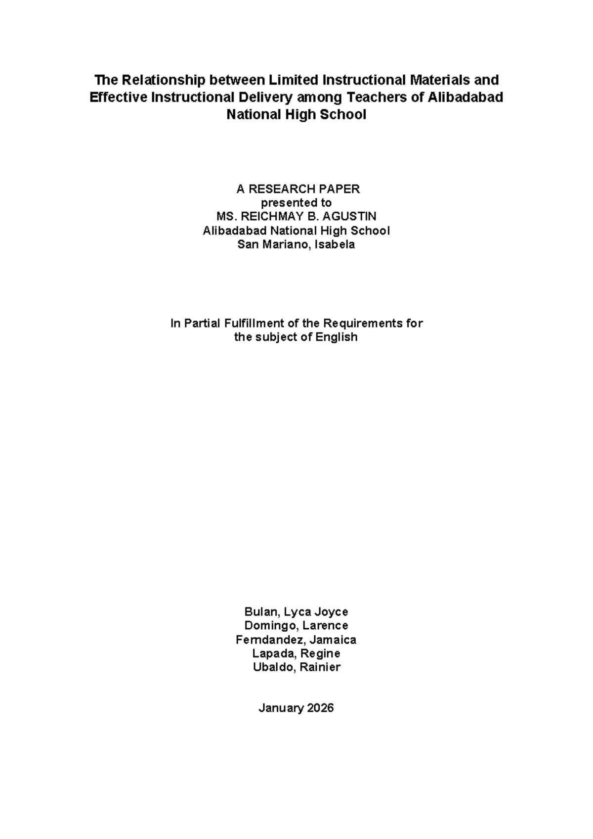 The Impact of Limited Instructional Materials on Teaching Effectiveness ...