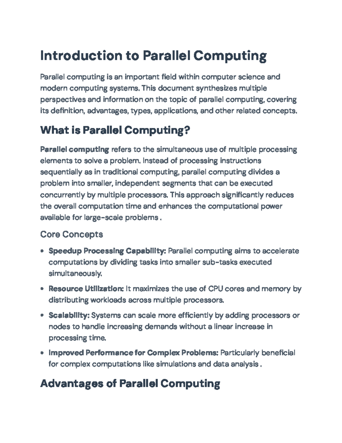 Introduction to Parallel Computing: Key Concepts and Applications ...