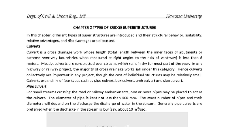 Fundamentals of Bridge Design CEng 552: Chapter 2 - Types of ...