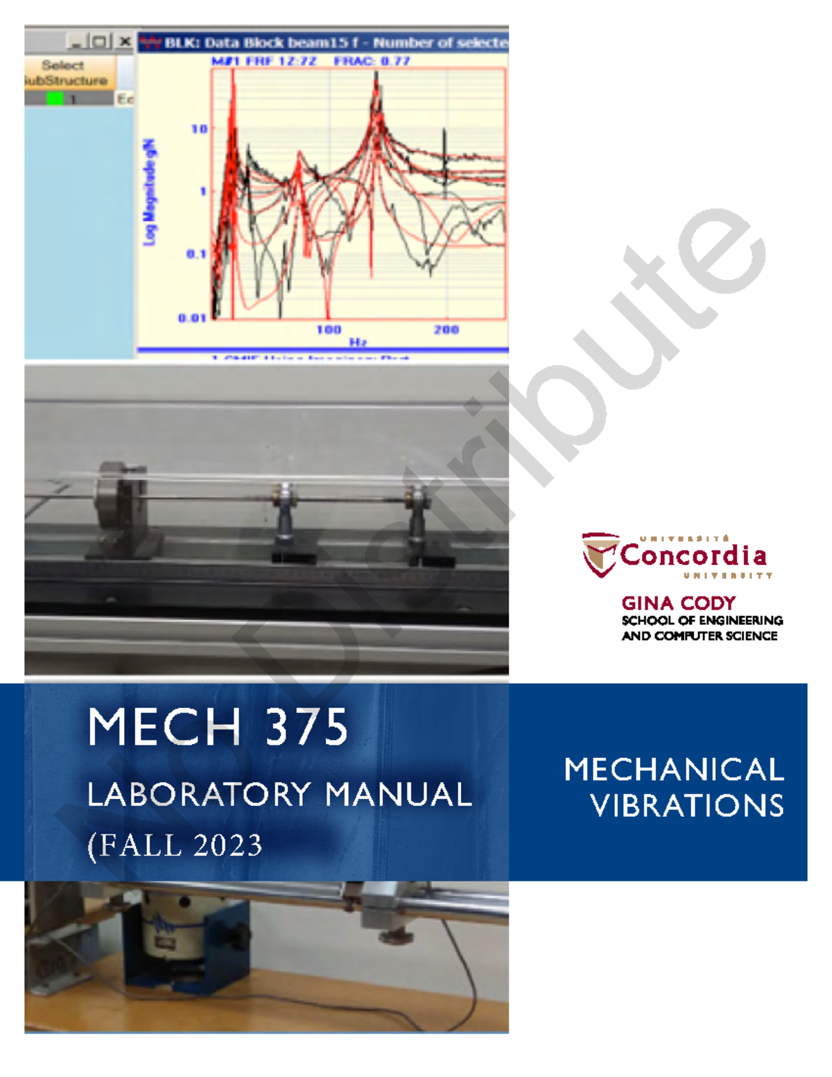 MECH 375 Laboratory Manual: Introduction to Mechanical Vibrations - Studocu