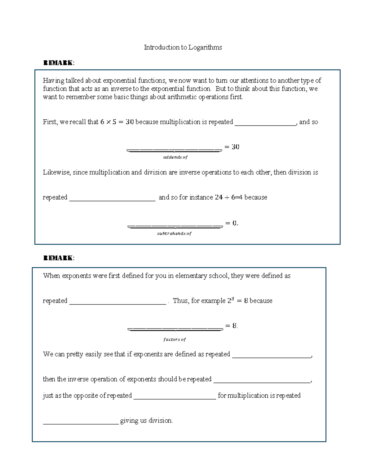 Introduction to Logarithms: Understanding Inverse Functions in Math ...