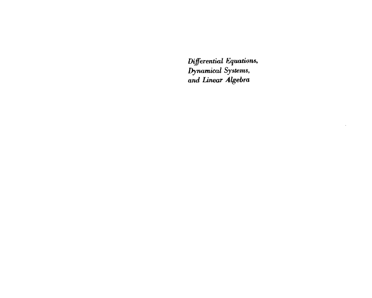 1.- EDO Hirsch-Smale Math Rocks - Diflerential Equations, Dynamical ...