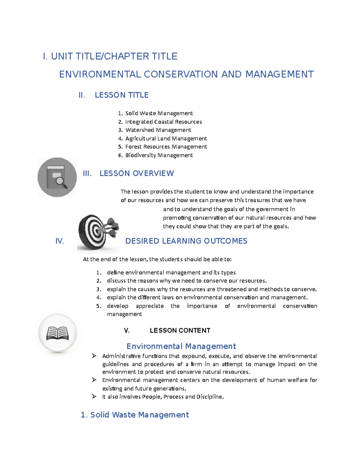 Environmental Science (Module 7): Conservation & Waste Management - Studocu