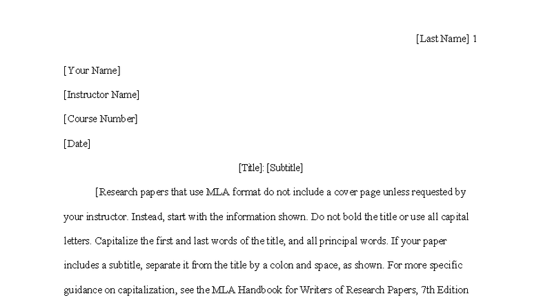 MLA 7th Edition Formatting Guidelines for Research Papers - Studocu