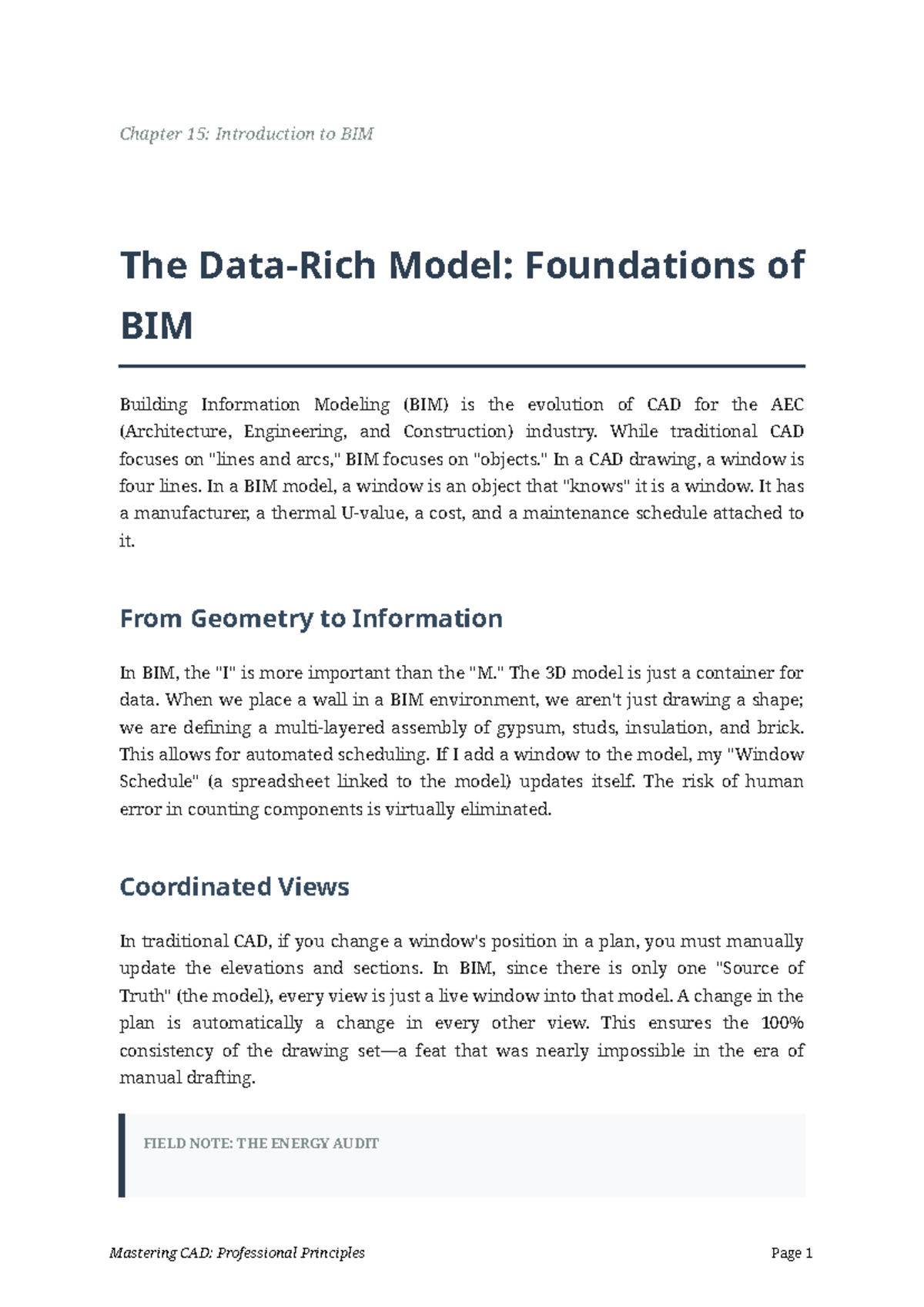 Chapter 15: The Data-Rich Model in BIM Fundamentals - Studocu
