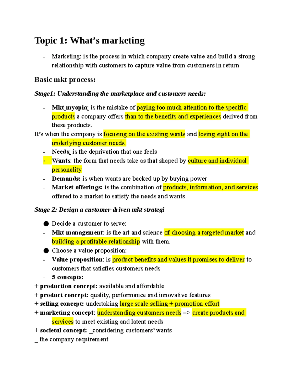 Assignment Cover Page - Marketing Principles - Course Code: Course Name: Location where you ...