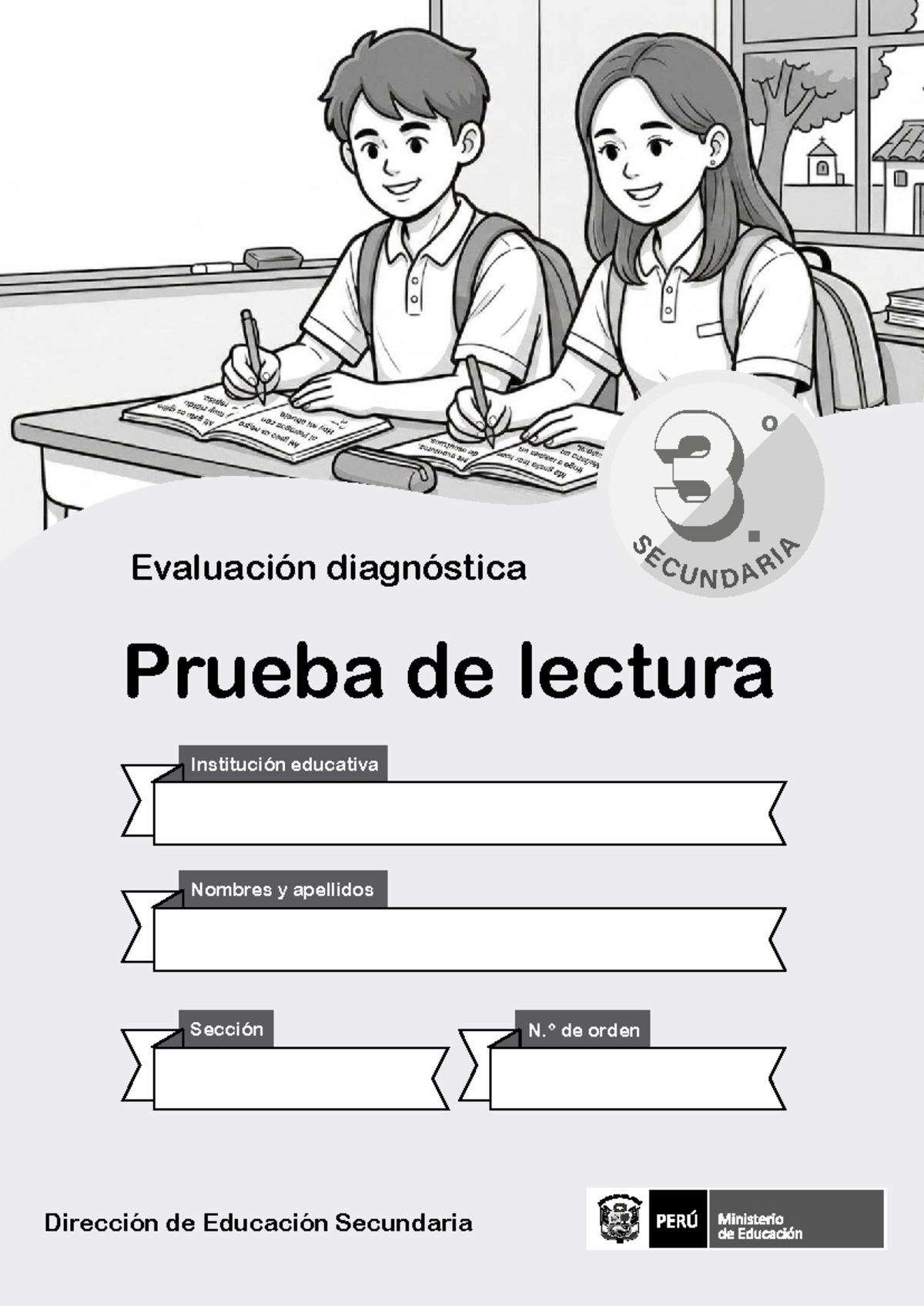 Prueba de lectura 3.er grado - Evaluación diagnóstica EC - Studocu