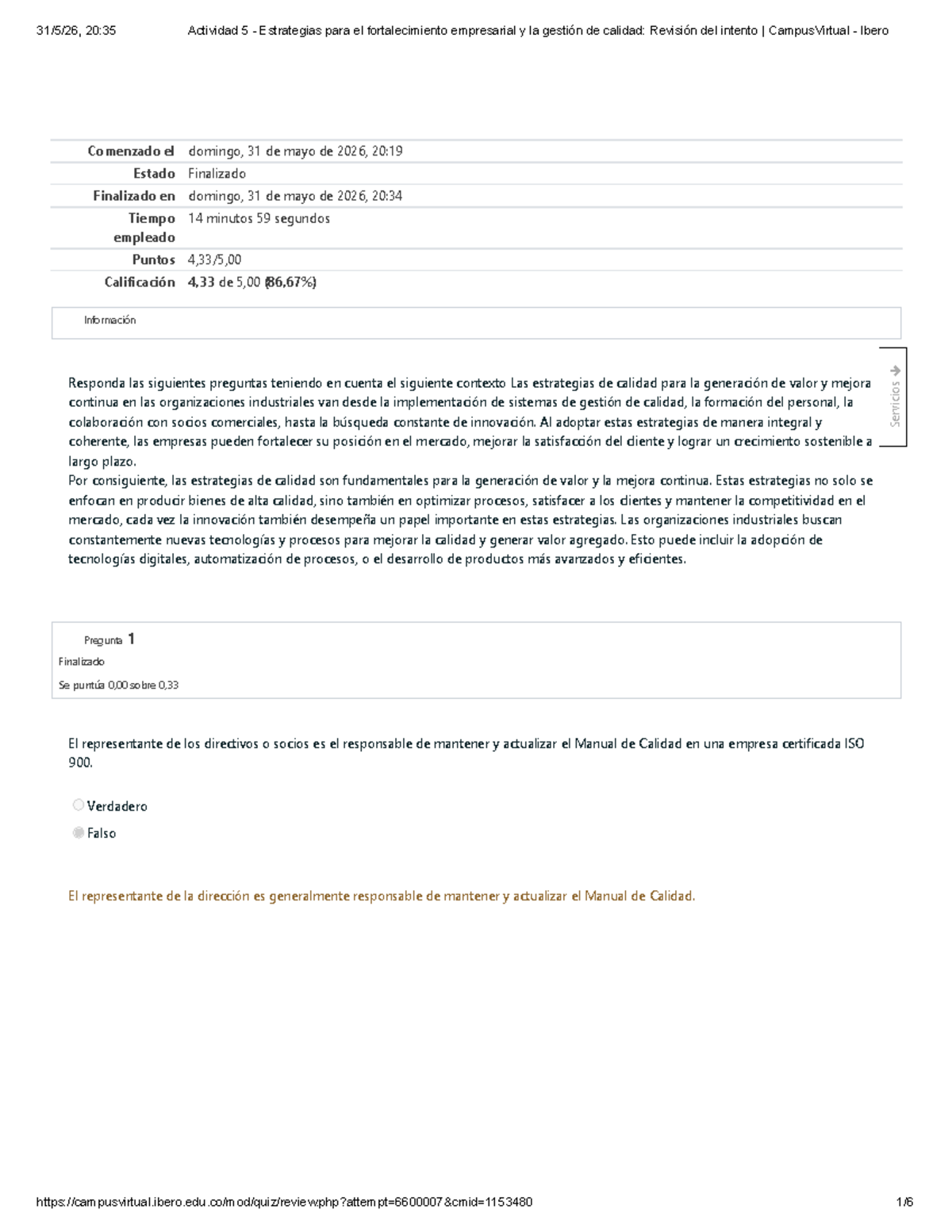 Actividad 5: Estrategias de Fortalecimiento Empresarial y Gestión de ...