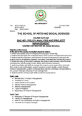 Policy Analysis and Project Management - SAS 401 - UANL - Studocu