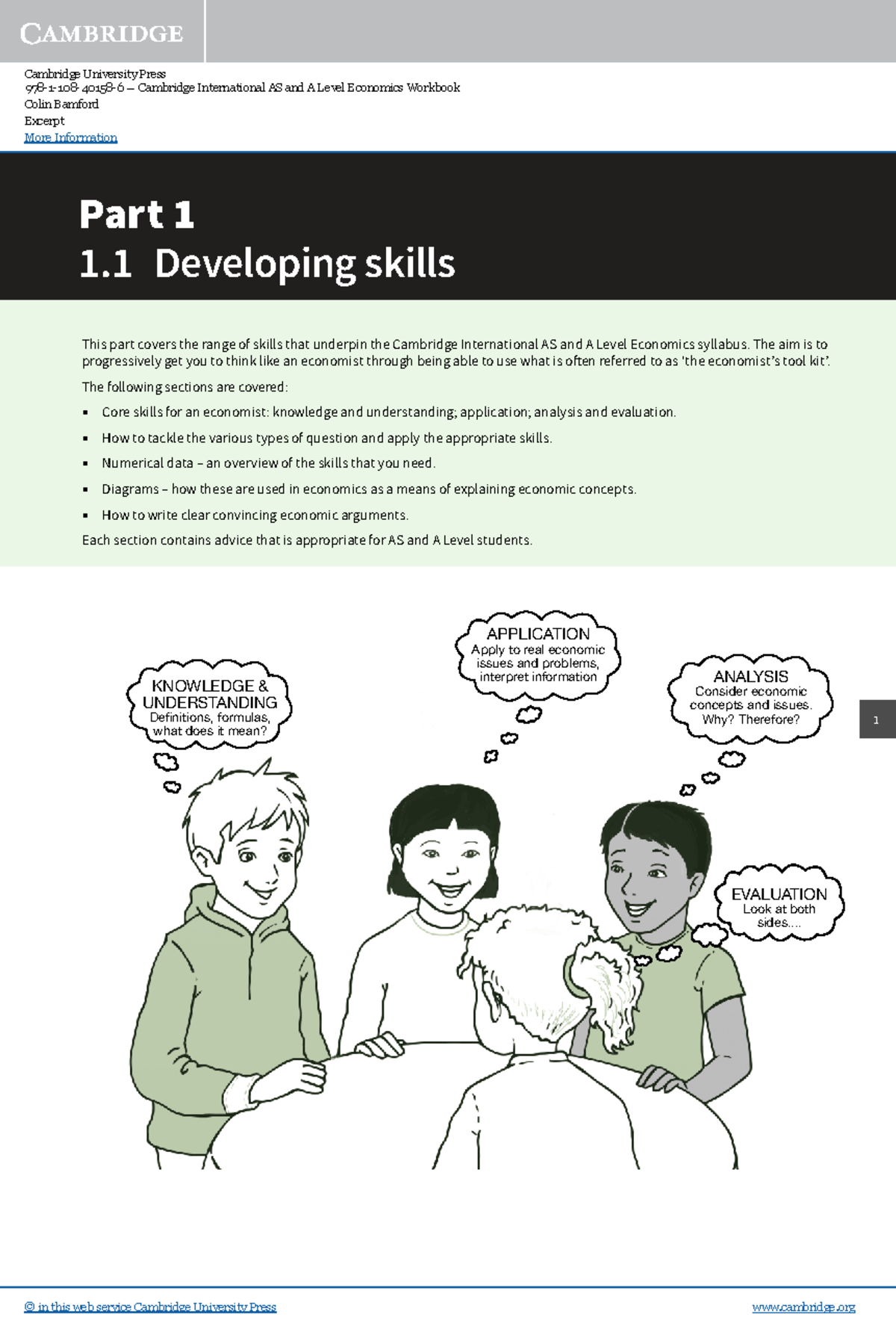 Cambridge International AS & A Level Economics Skills Workbook - Studocu