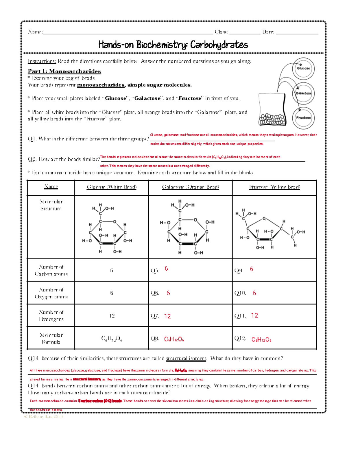 Cynthia Perez - Hands-on Biochemistry (CARB 101) Monosaccharide ...