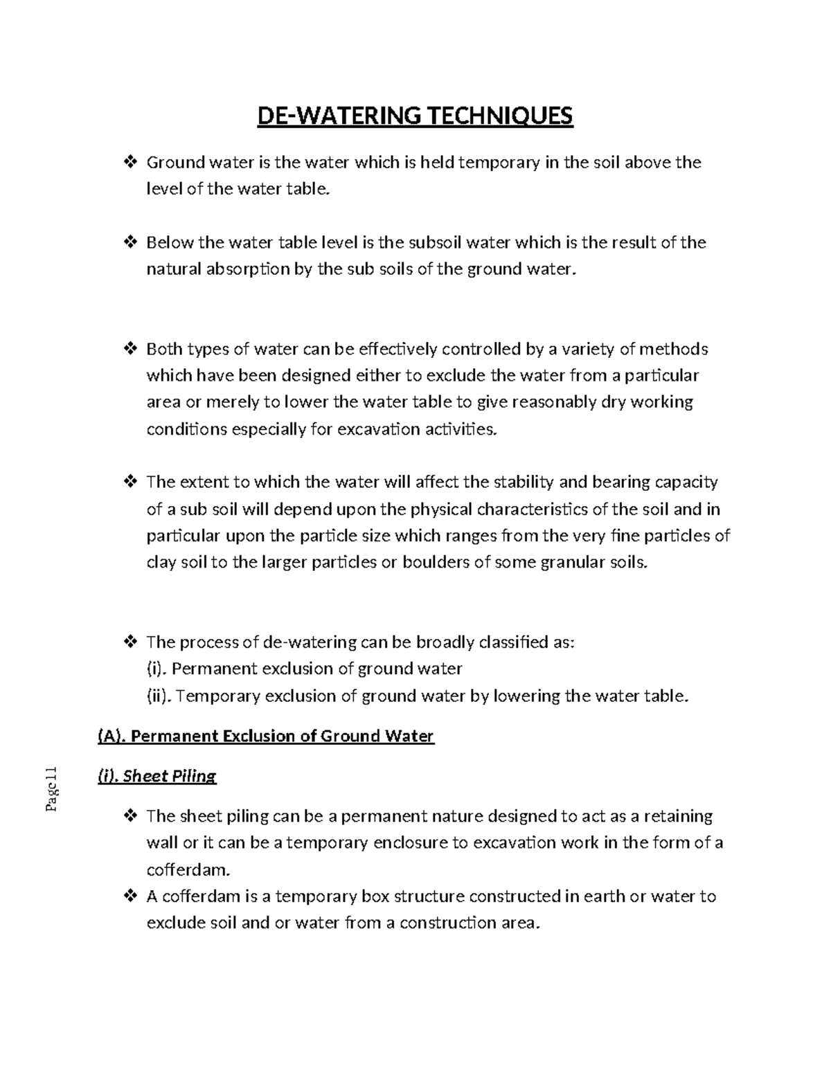 DE-Watering Techniques (7) 124113: Methods for Ground Water Control ...