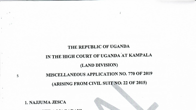 Najjuma & Others v Joloba: Ruling on Civil Misc. App. No. 770/2019 ...
