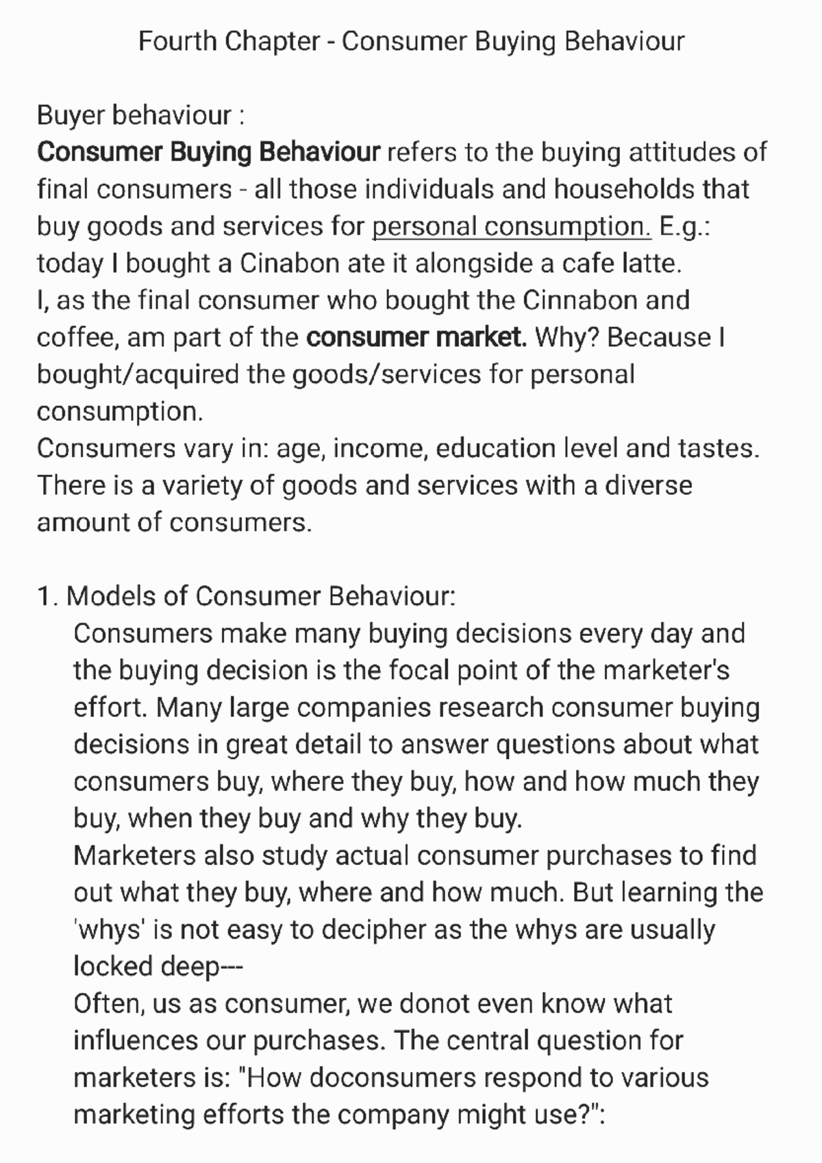 Chapter 4: Consumer Buying Behaviour (260604) Insights and Analysis ...