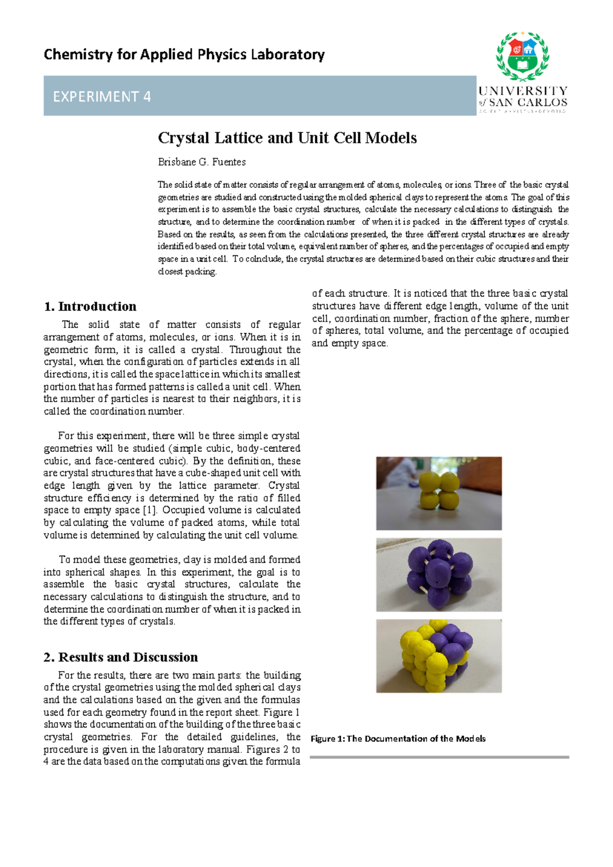 Fuentes LAB Report template - Chemistry for Applied Physics Laboratory ...