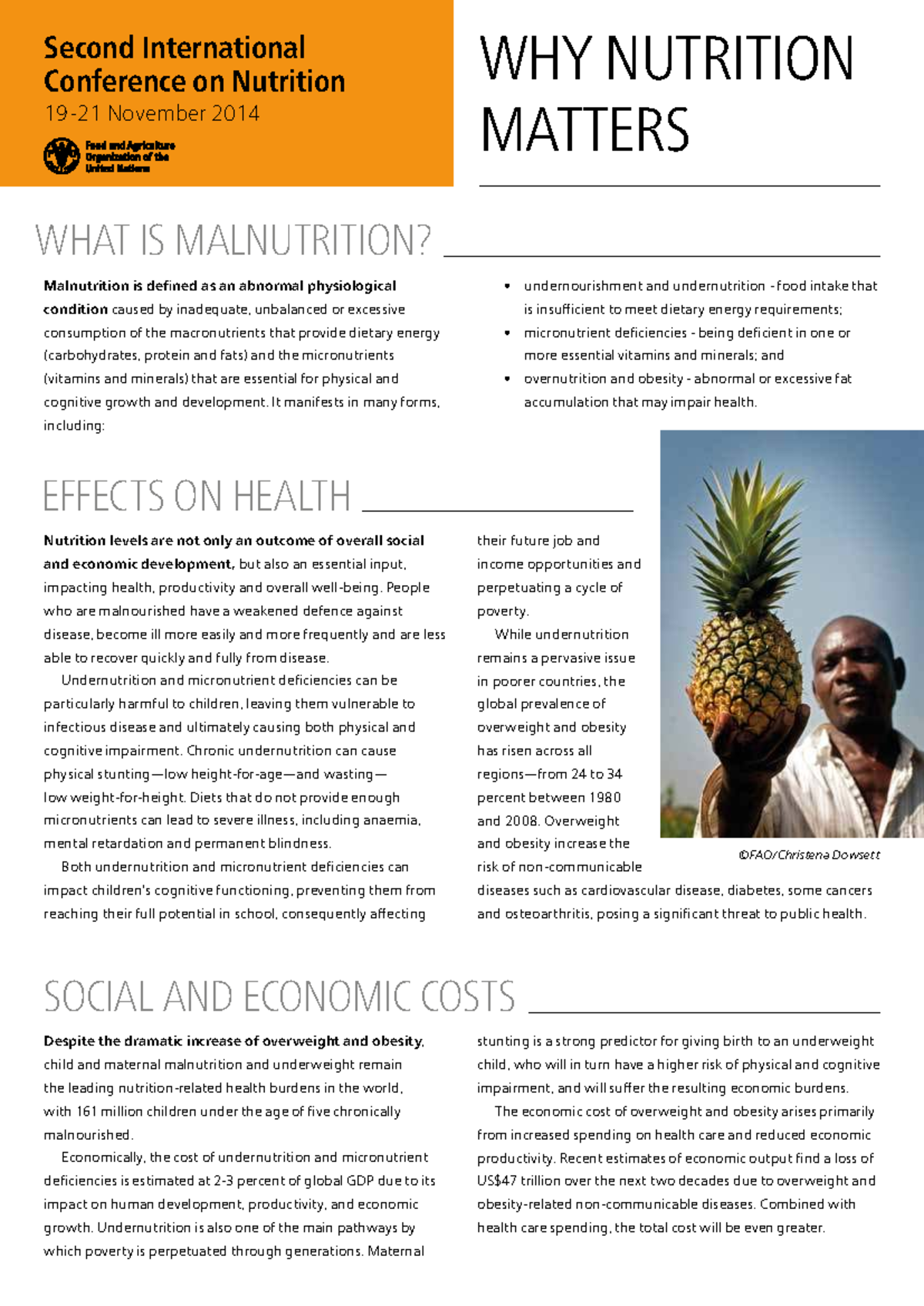 Why Nutrition Matters: Understanding Malnutrition and Its Impact - Studocu
