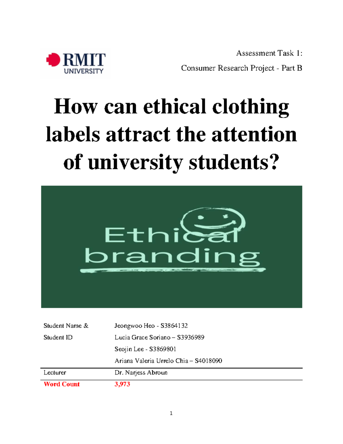 Assessment Task 1: Consumer Research on Ethical Clothing Labels ...