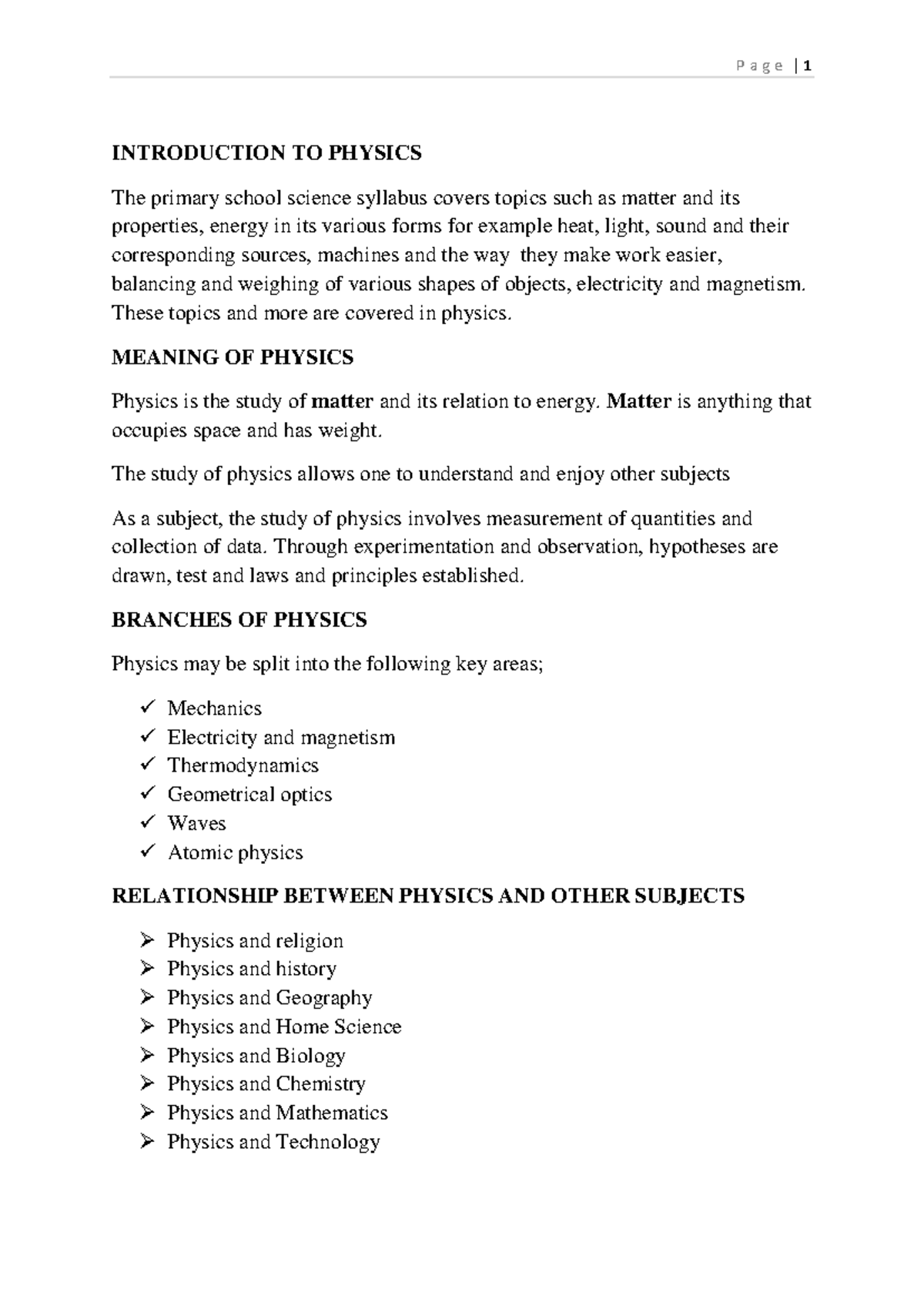 Physics KLB Book 1 - Comprehensive Overview of Fundamental Concepts ...