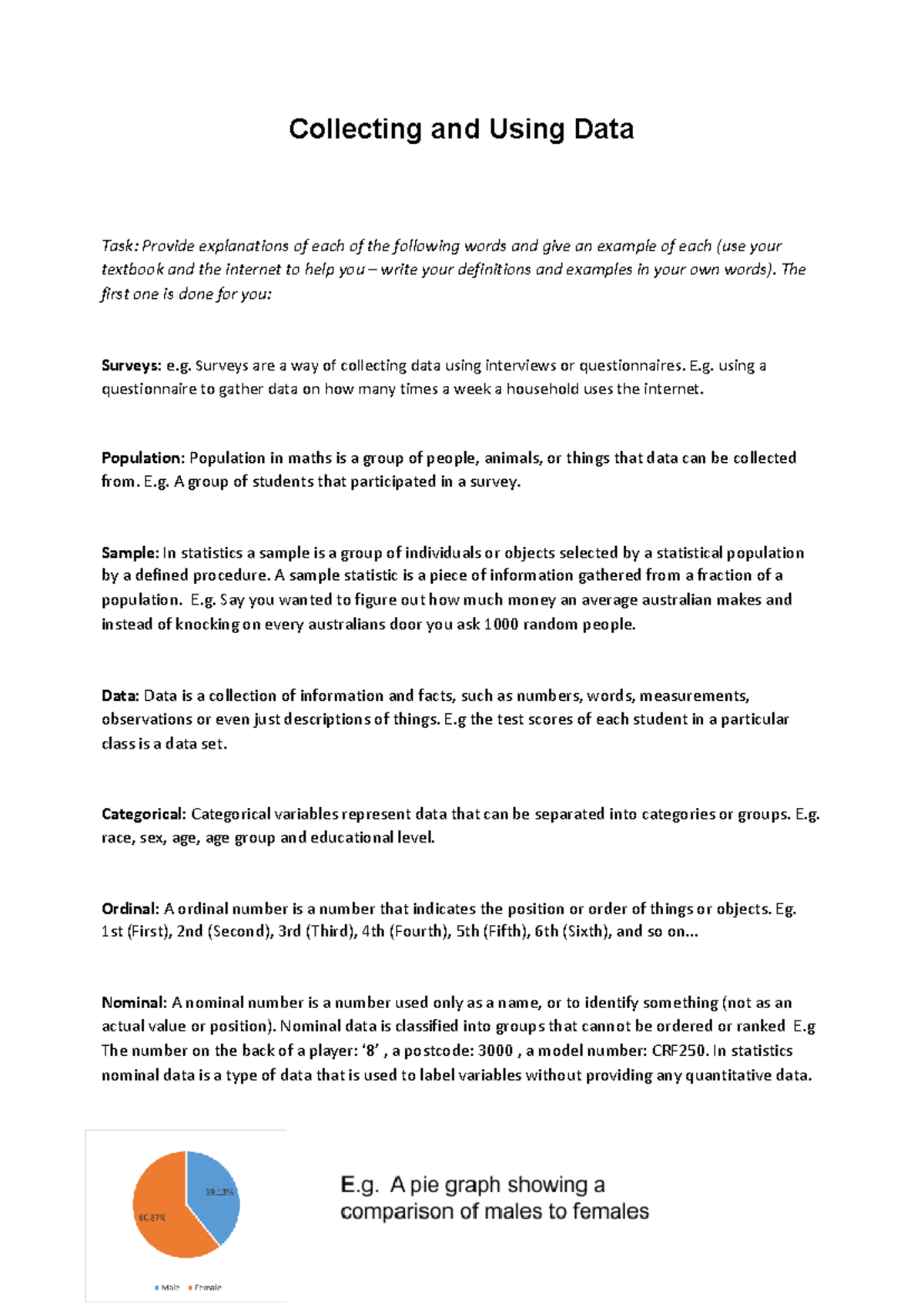 Data Collection Definitions and Examples: A Comprehensive Guide - Studocu
