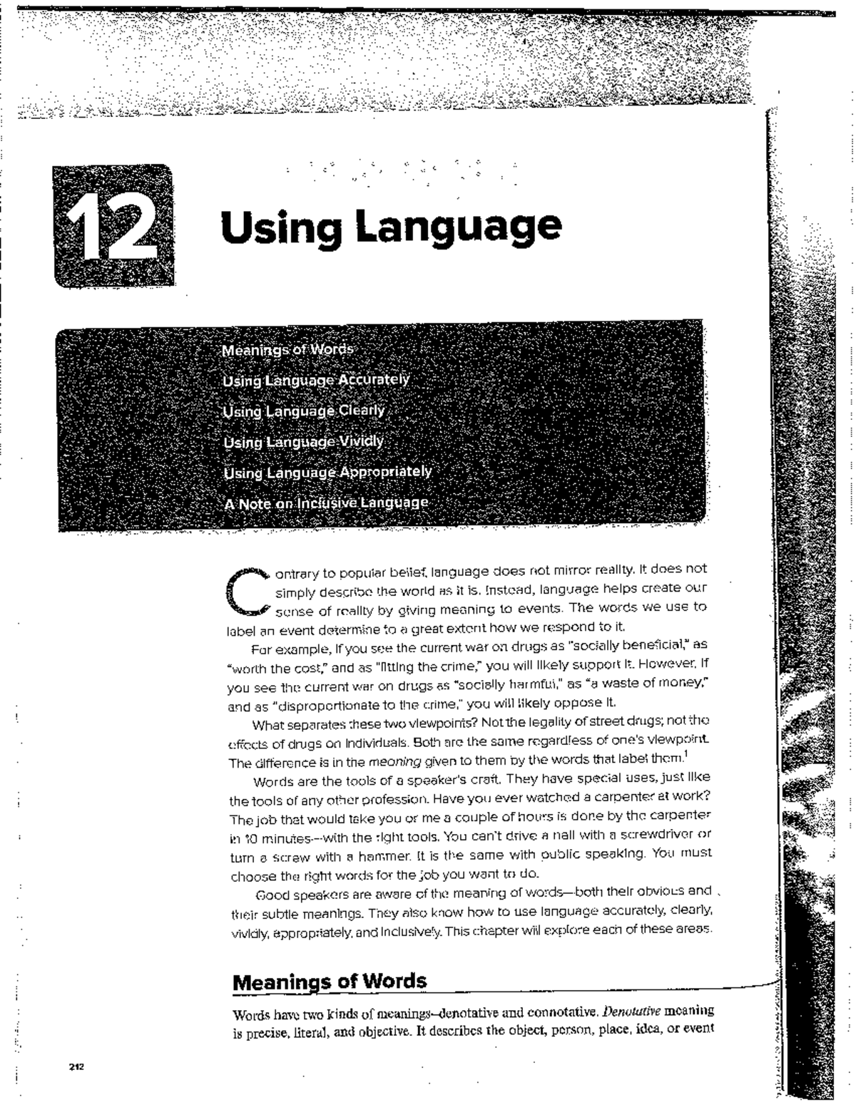 Final Exam Study Guide for Course XYZ 101: Using Language Effectively - Studocu