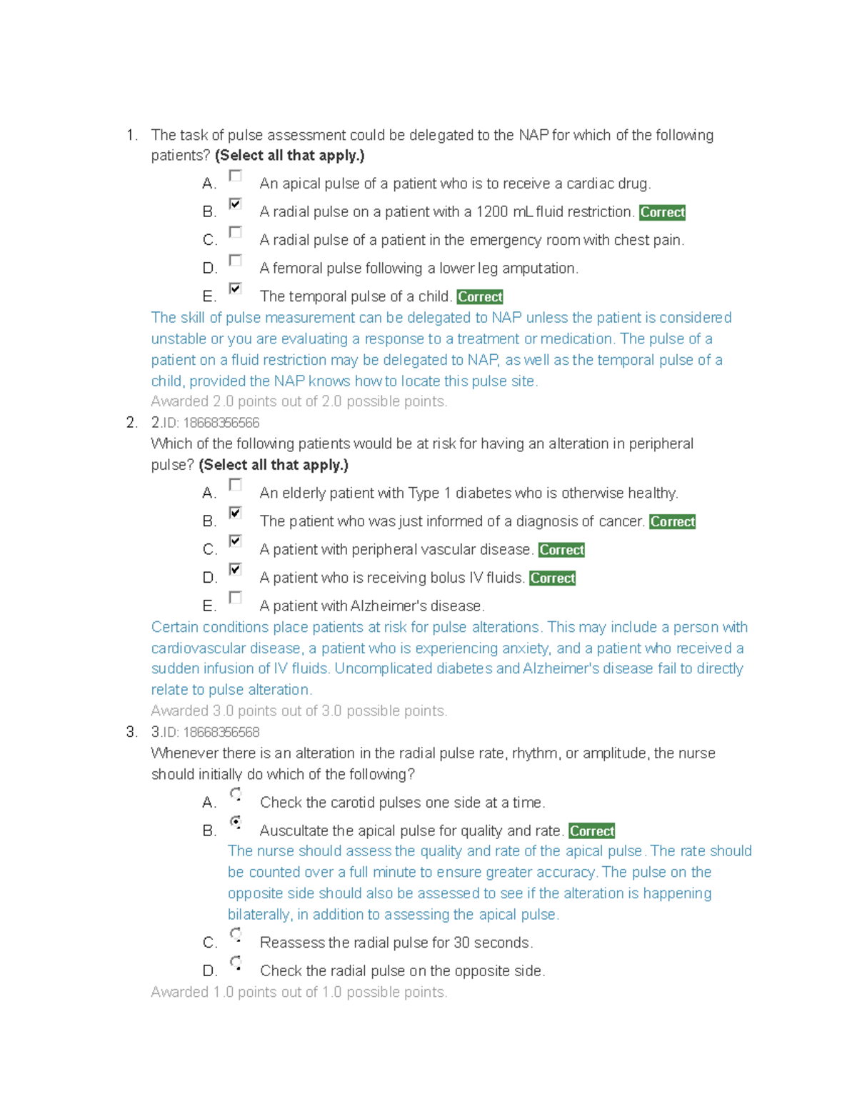 Vital Signs Post-Test 3 Study Guide - Key Points for Review - Studocu