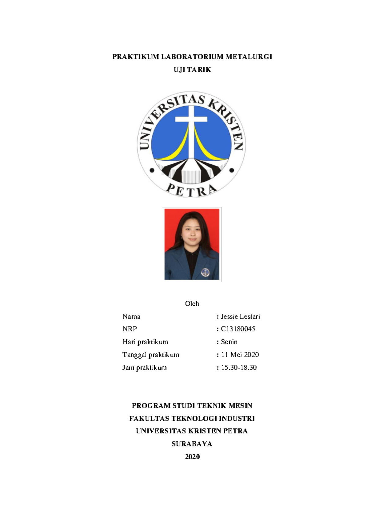 Laporan Praktikum Uji Tarik pada Baja ST 42 dan ST 60 - Teknik Mesin ...