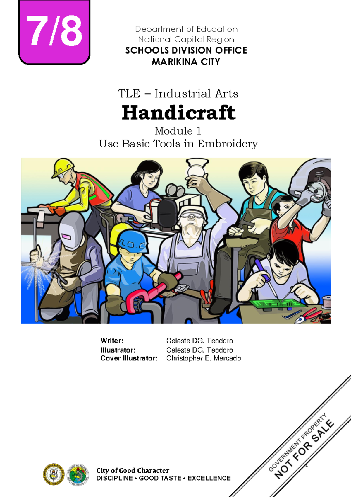 TLE 8 Module 1: Basic Tools & Stitches in Embroidery Techniques - Studocu