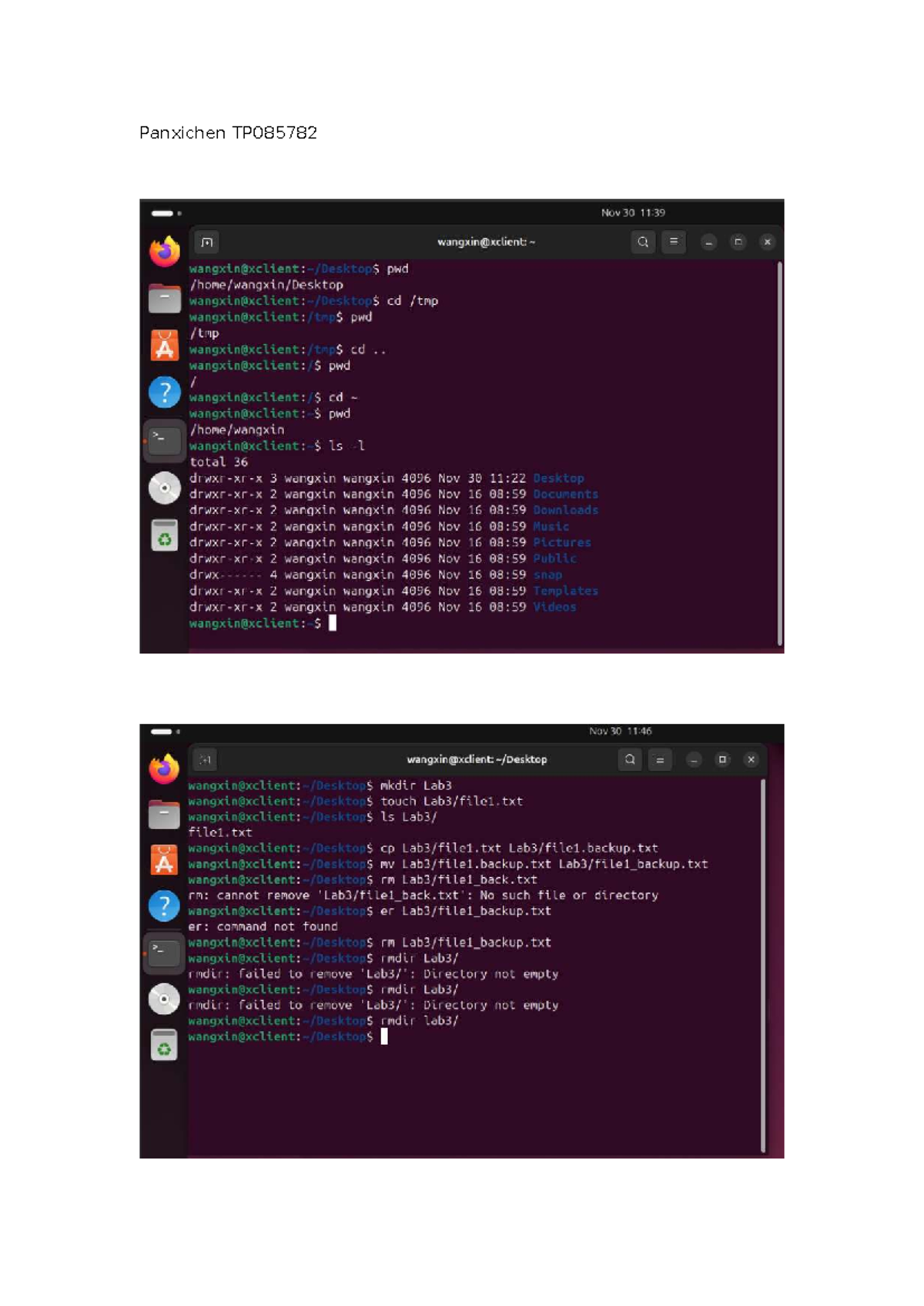 Lab3 TP085782 - User Management and Commands Overview - Studocu