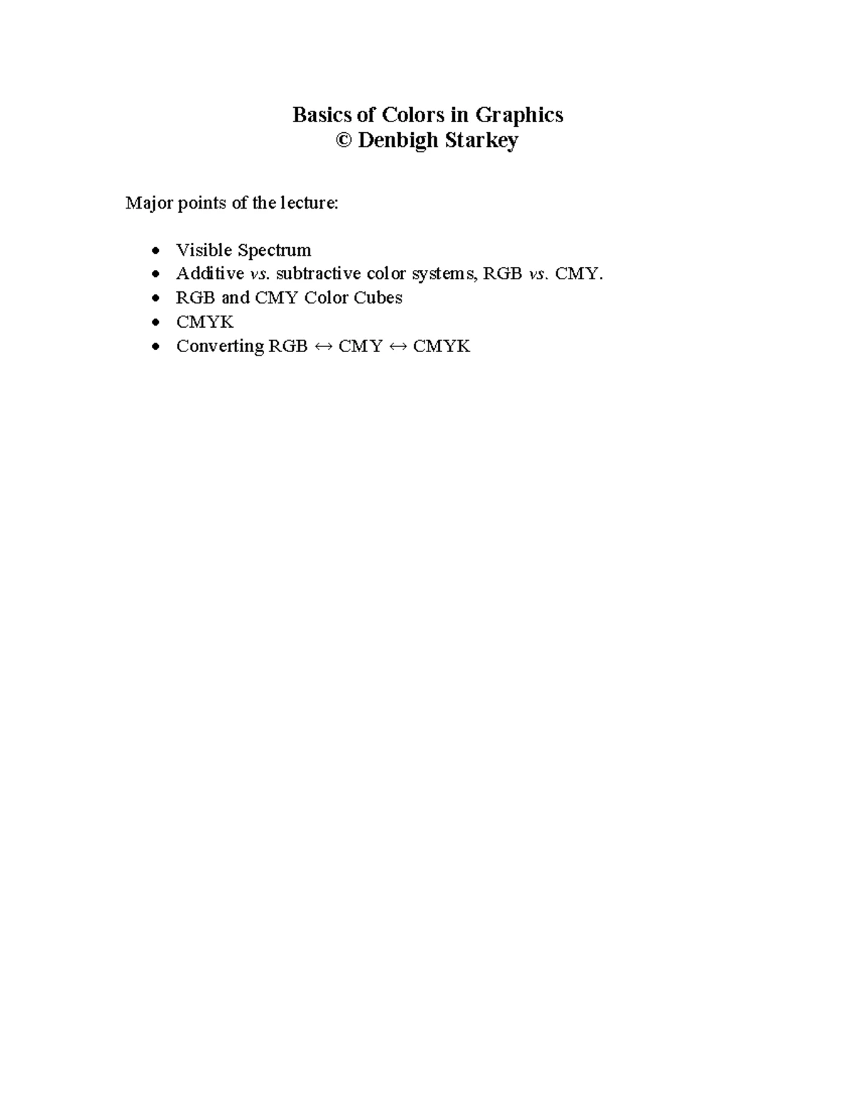 RGB to HSI Conversion Guide: Step-by-Step Tutorial - Studocu